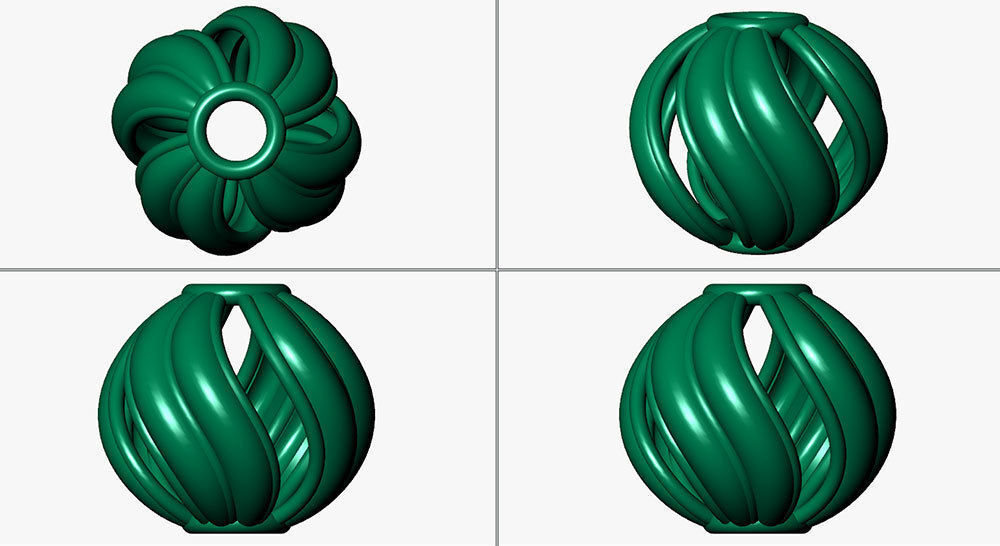 50 Spherical beads 3D model 3D printable | CGTrader