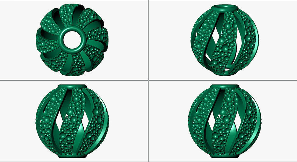 50 Spherical beads 3D model 3D printable | CGTrader