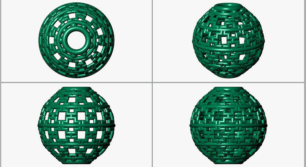 50 Spherical beads 3D model 3D printable | CGTrader