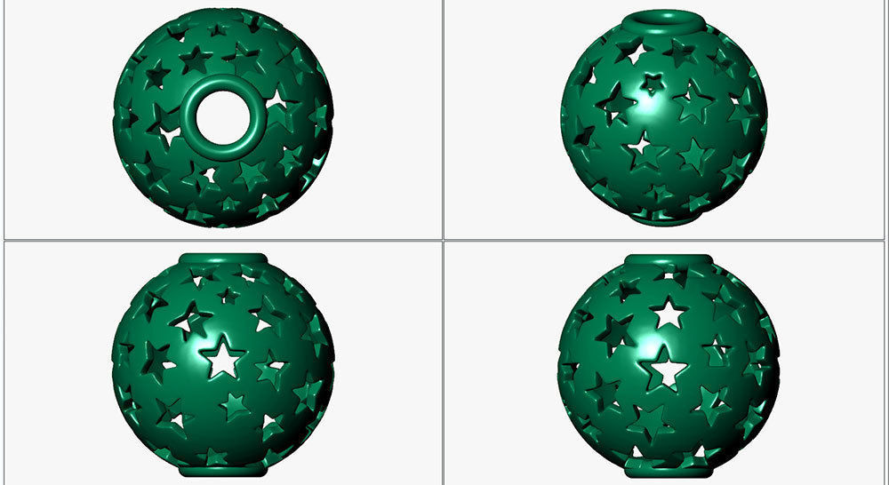 50 Spherical beads 3D model 3D printable | CGTrader