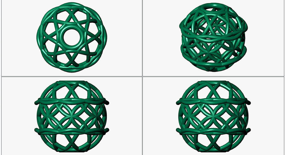 50 Spherical beads 3D model 3D printable | CGTrader