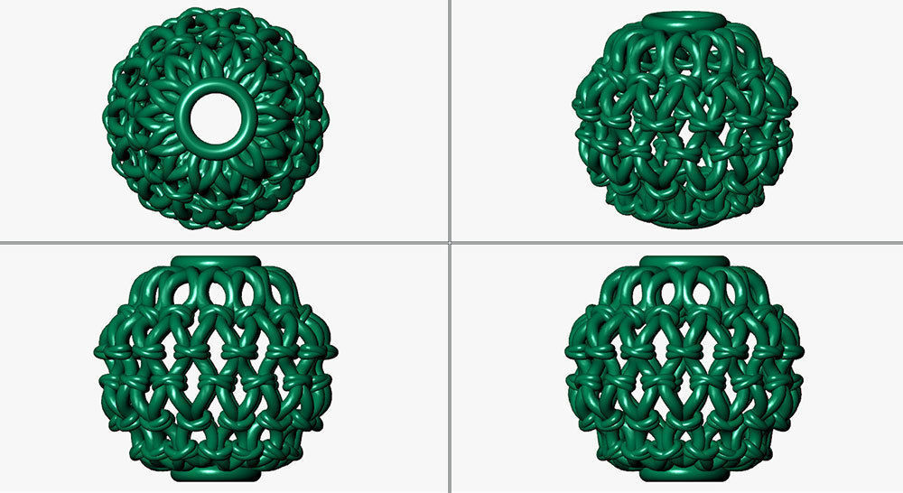 50 Spherical beads 3D model 3D printable | CGTrader