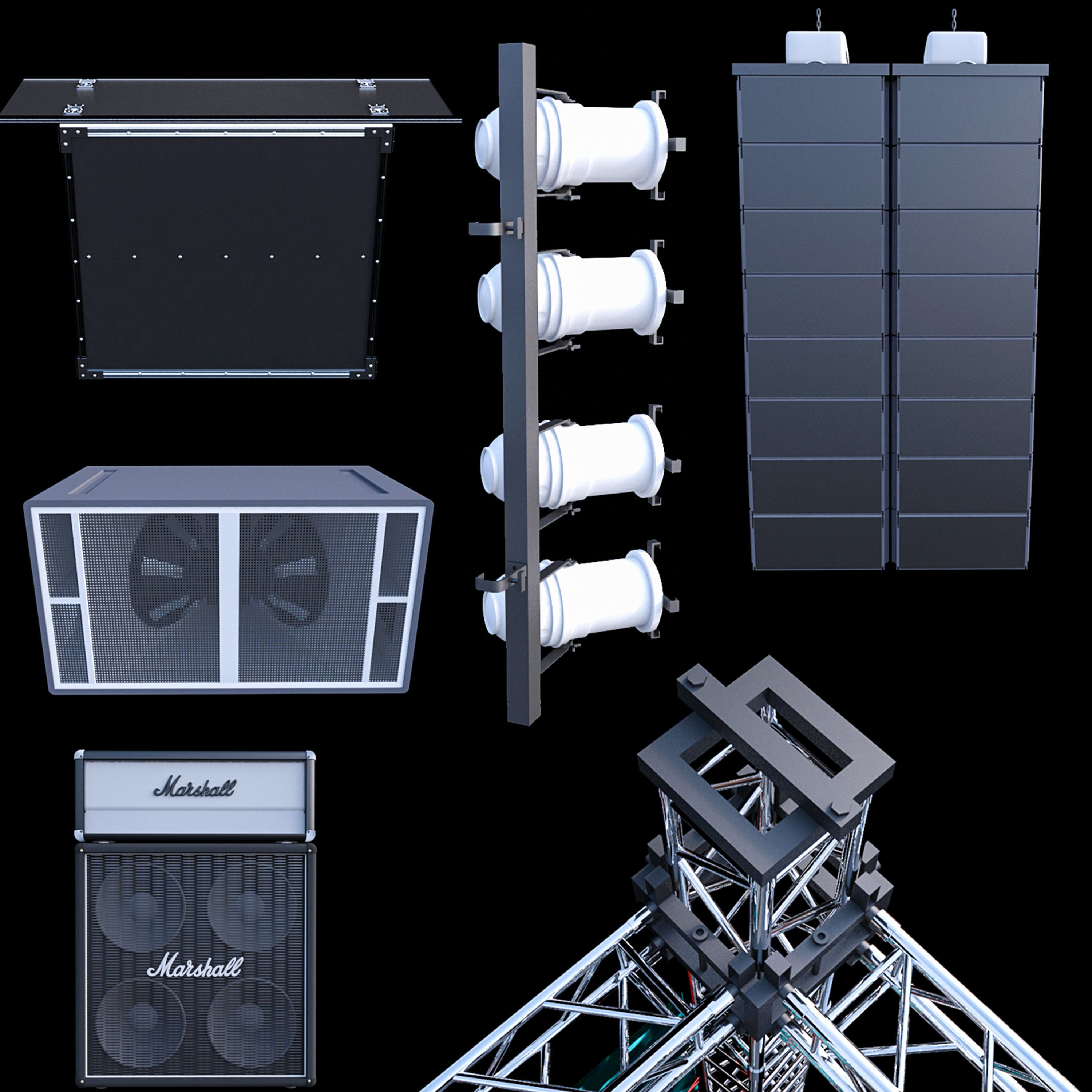 Mini Concert Stage 3D model | CGTrader