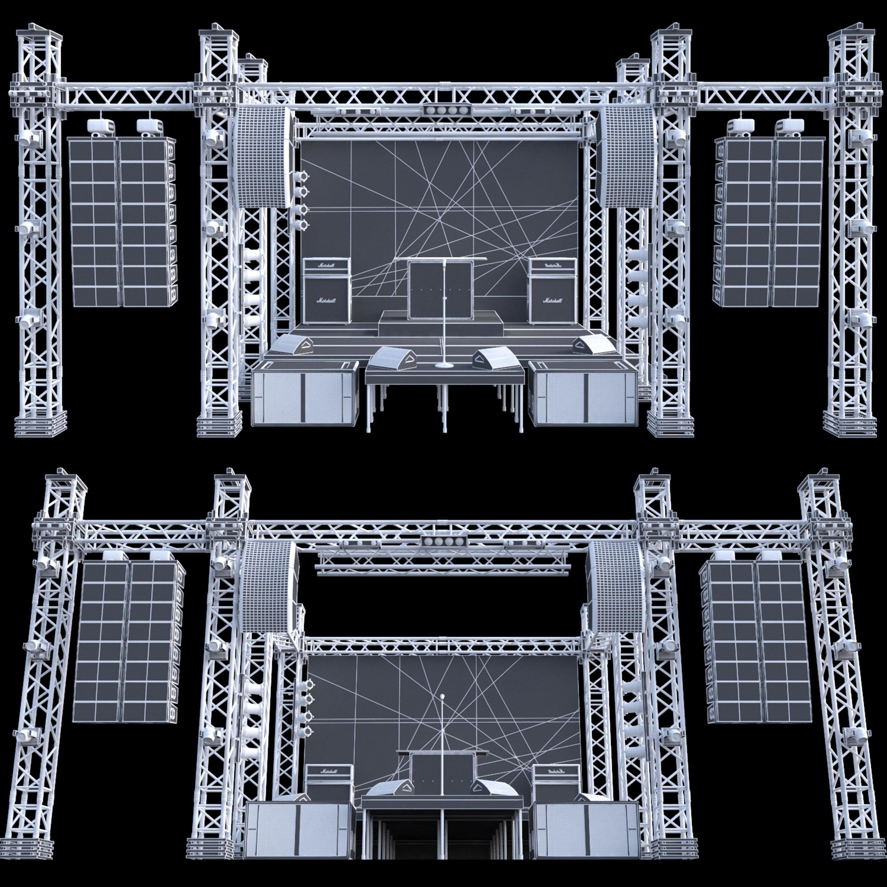 Mini Concert Stage 3D model | CGTrader