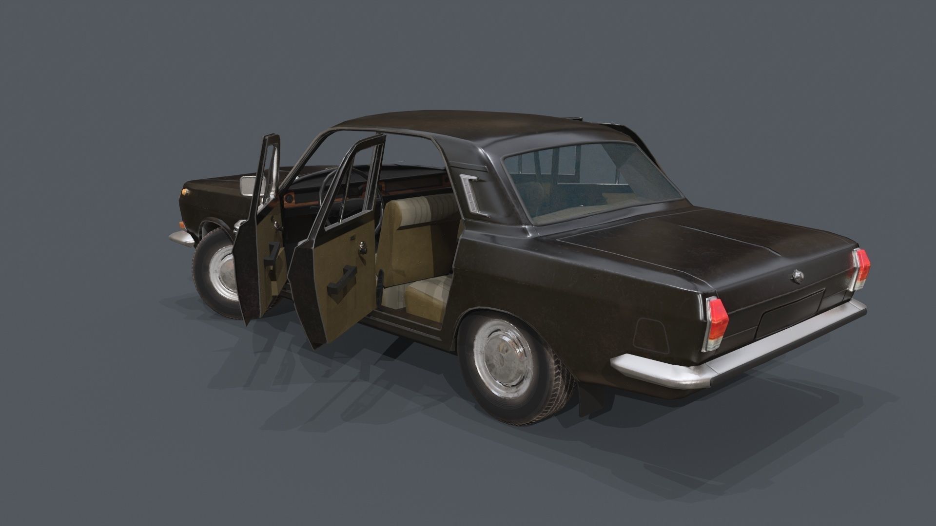 3D model GAZ24 Volga VR / AR / low-poly | CGTrader