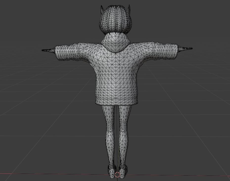 3D model SciFi 3d anime kawaii girl character c16 VR / AR / low-poly ...