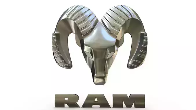 ram logo 3D model | CGTrader