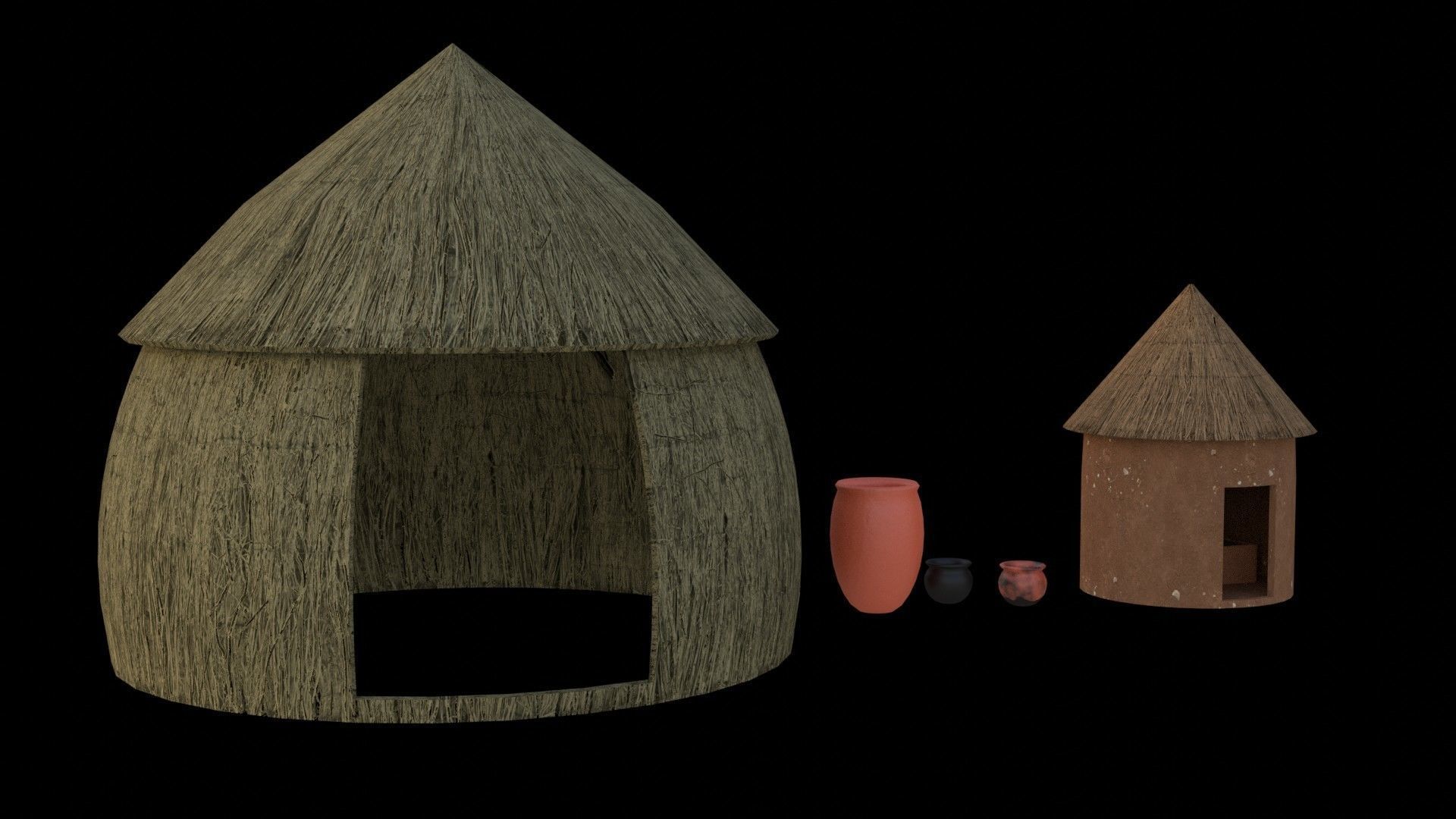 Village items 3D model | CGTrader