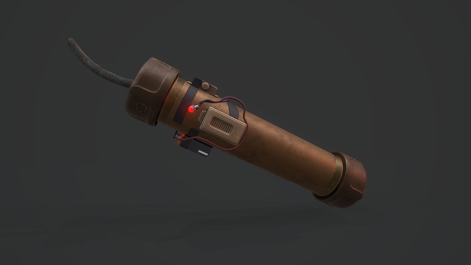 3D model Custom Grenade - Models and Textures Low-poly VR / AR / low ...