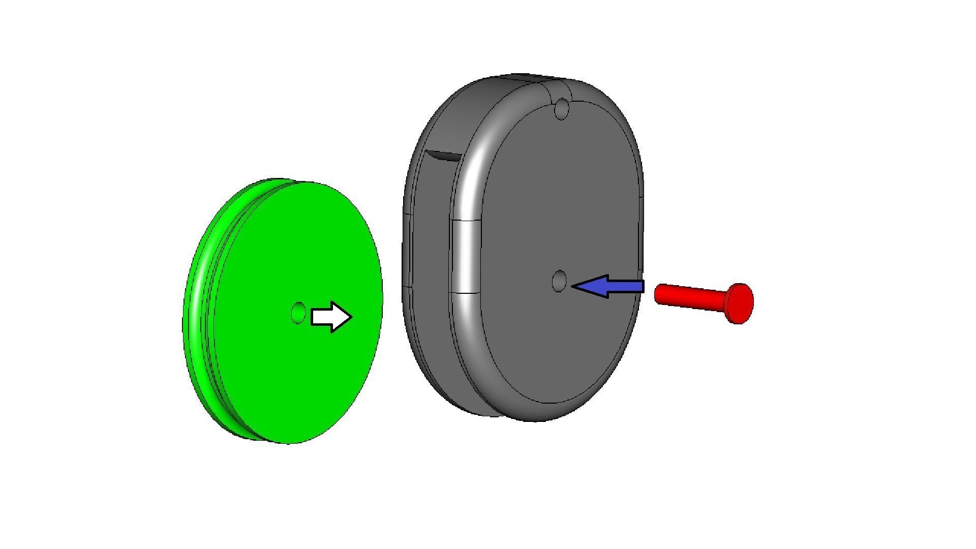 Large Single Pulley 3D model 3D printable | CGTrader