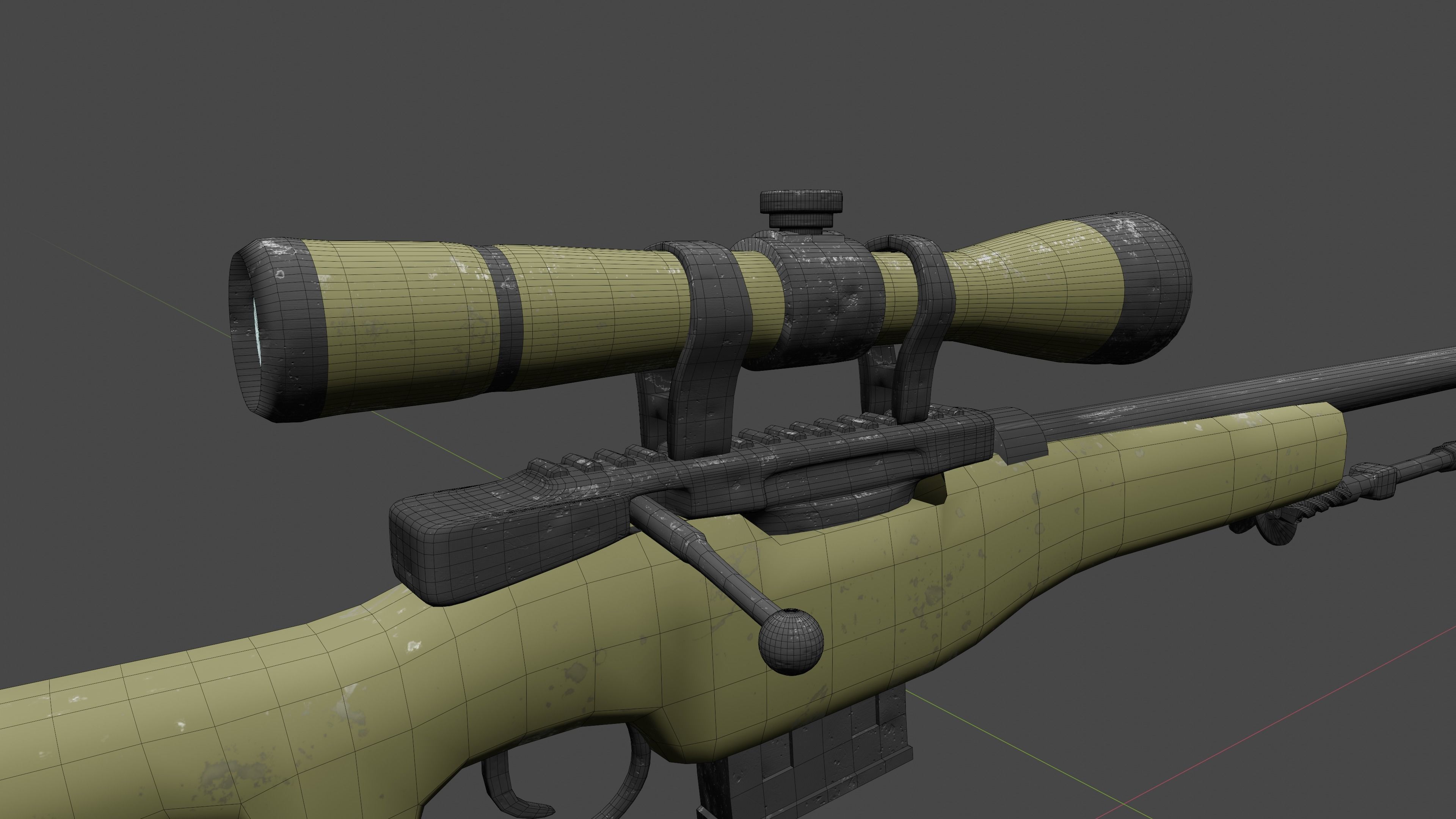 Awm gun 3D model | CGTrader