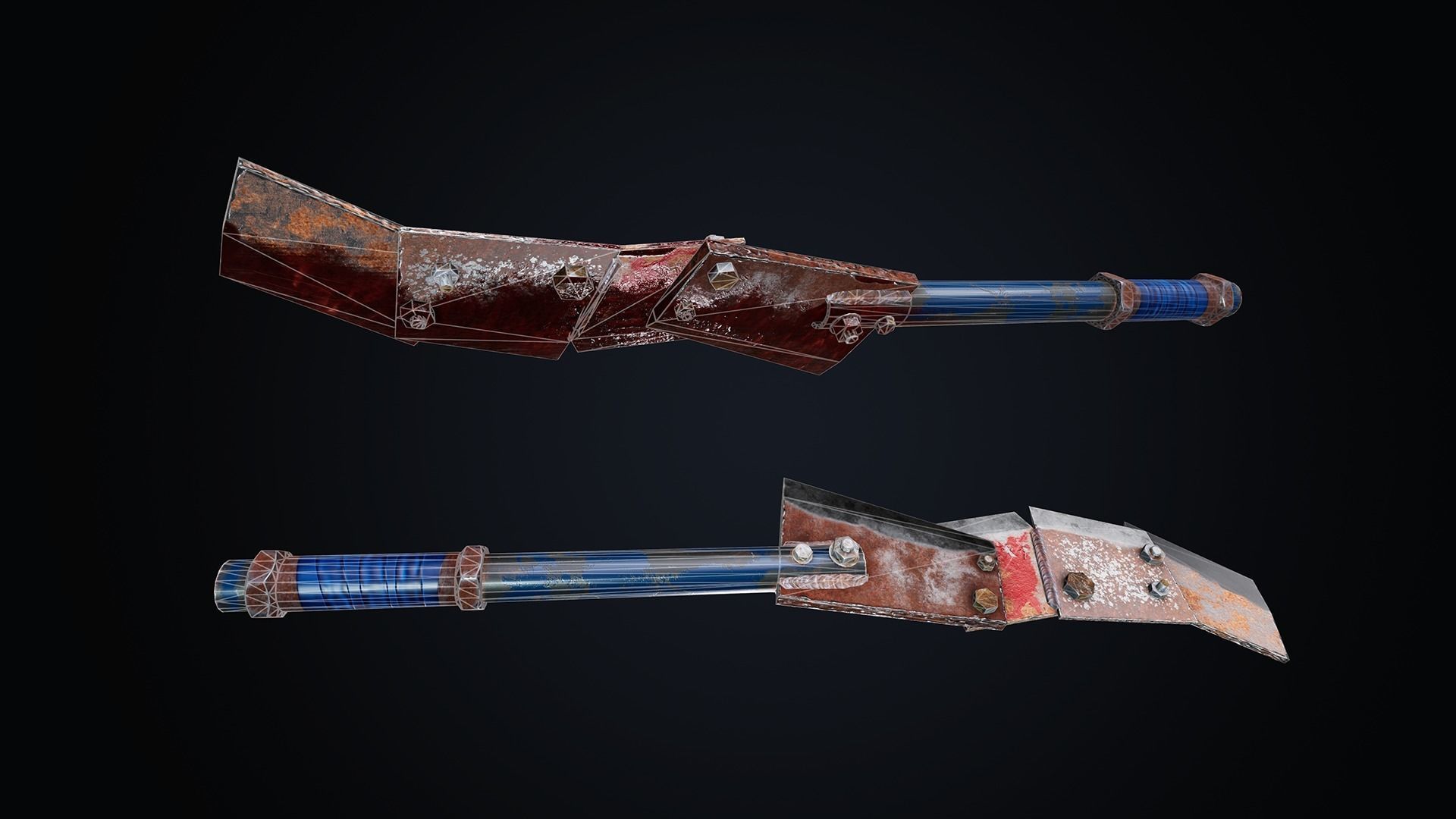 3D model Post Apocalyptic Sword VR / AR / low-poly | CGTrader