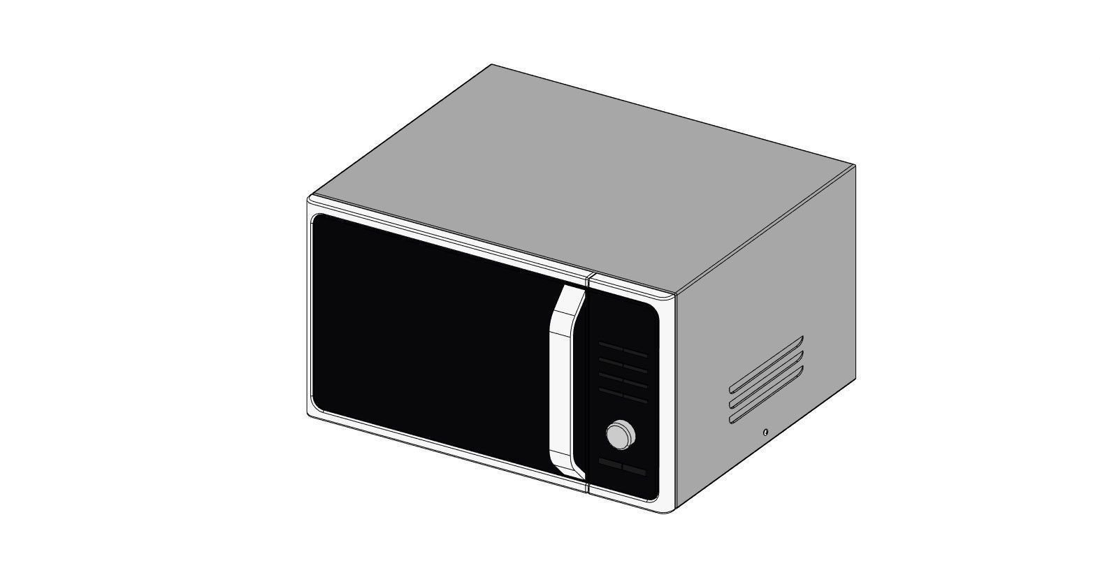 MICROWAVE OVEN-FAMILY FOR REVIT 3D model | CGTrader