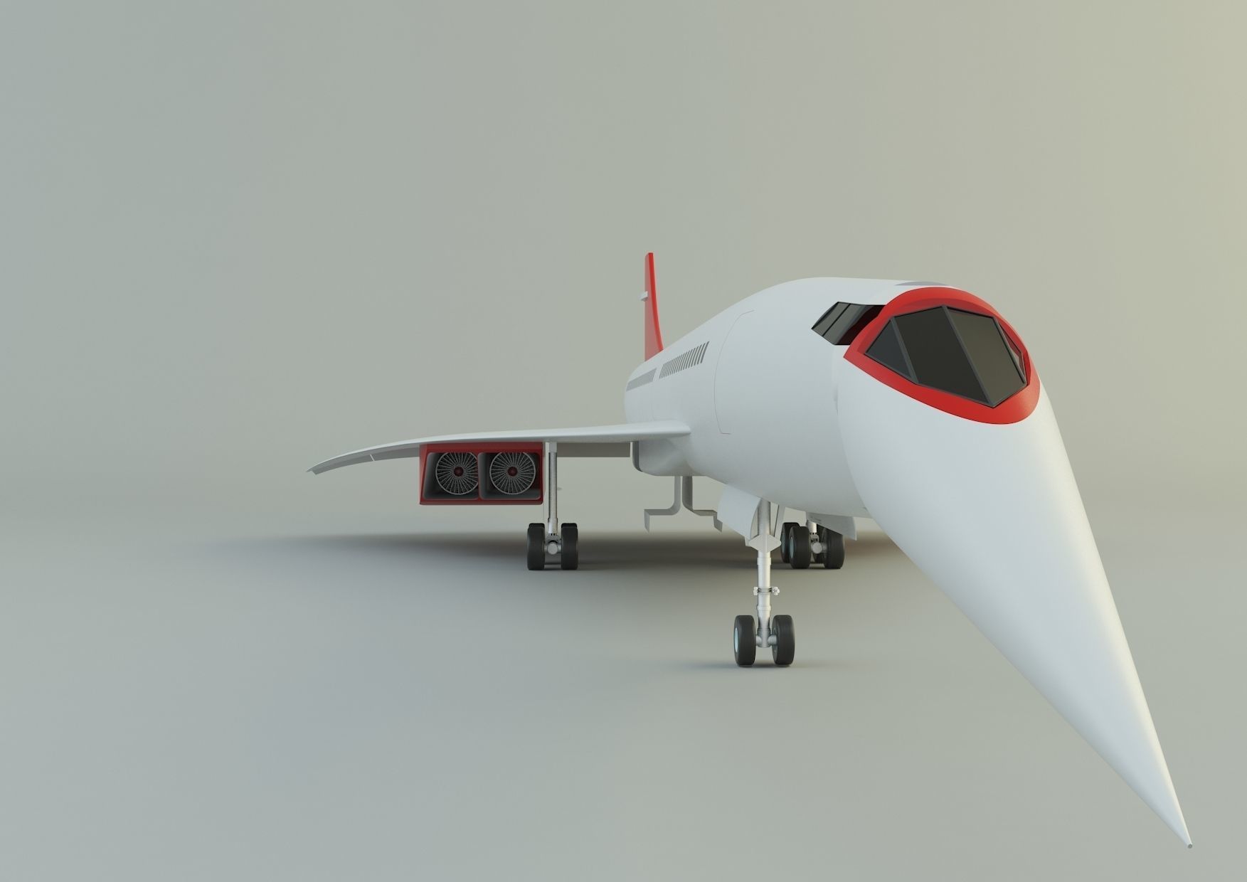 concorde passenger plane model 3D model | CGTrader
