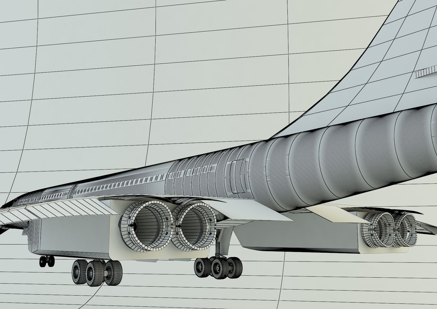 concorde passenger plane model 3D model | CGTrader