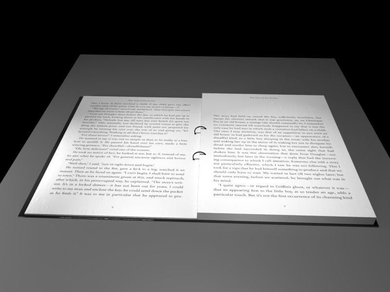 Book with pages animated 3D model animated | CGTrader