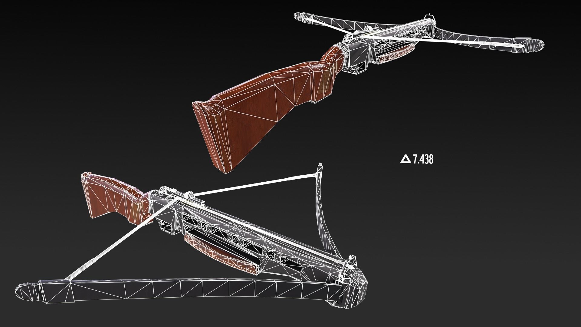 3D model Bow Gun Crossbow VR / AR / low-poly | CGTrader