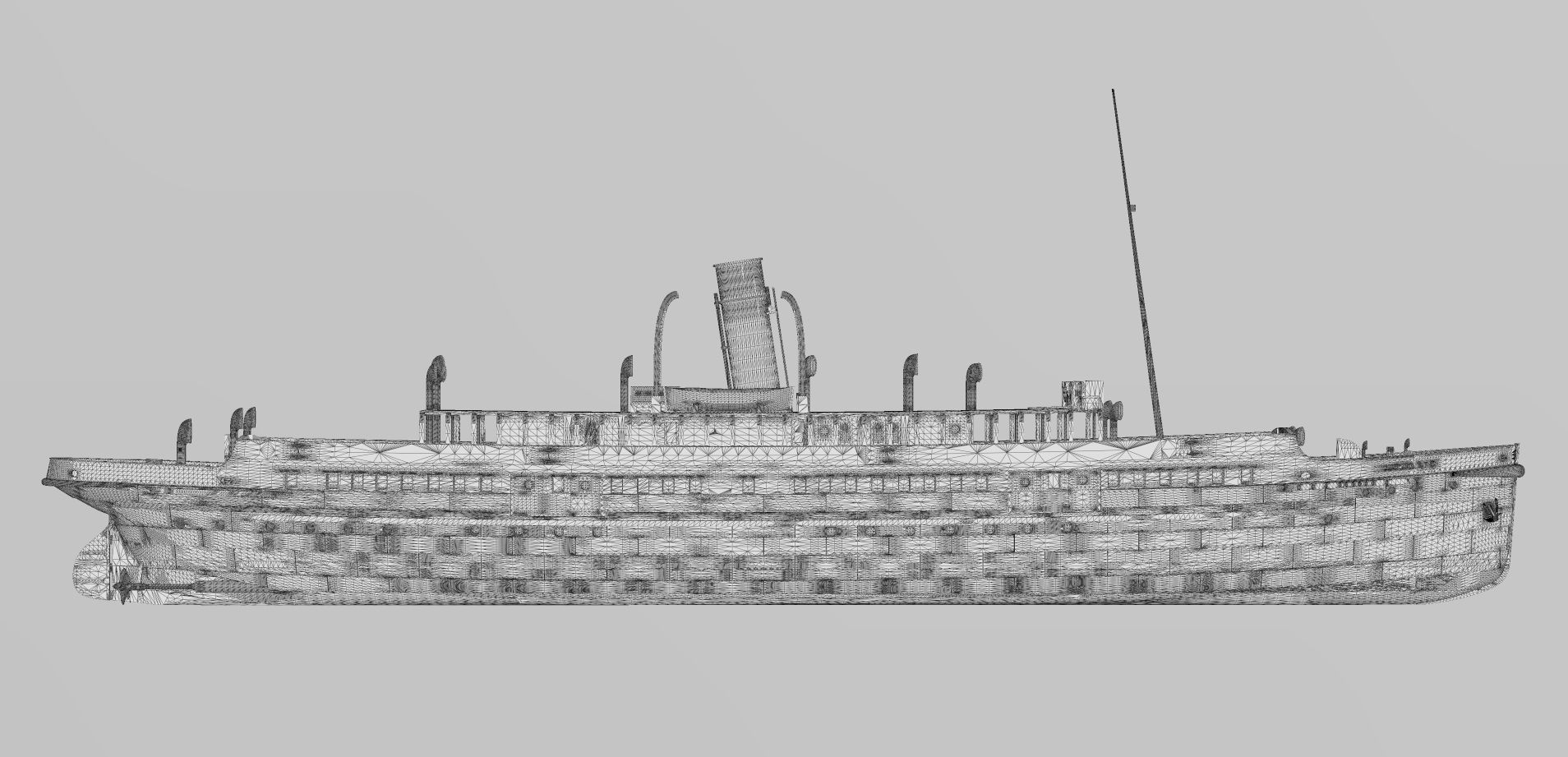 SS Nomadic little sister of the Titanic printable model 3D model 3D ...