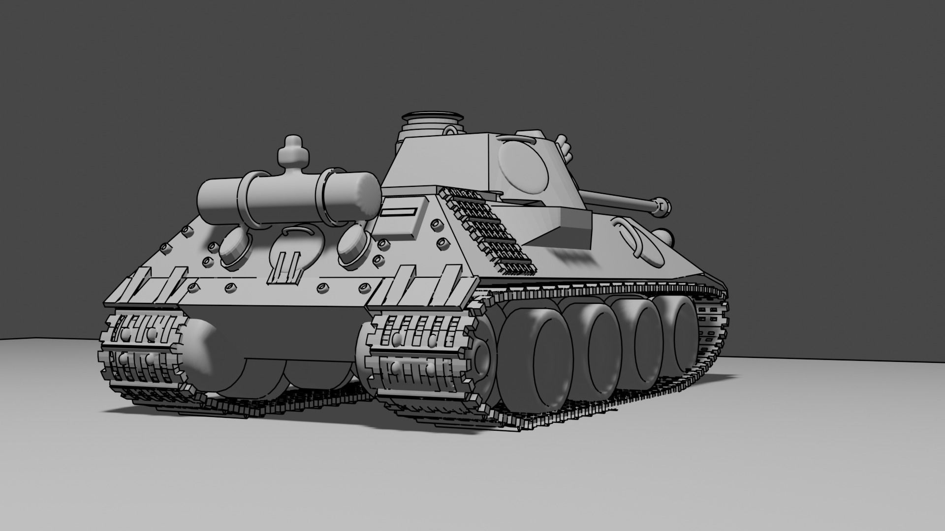 German Tank VK 3002D free VR / AR / low-poly 3D model | CGTrader