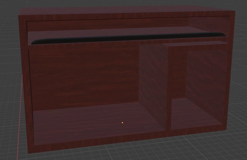 Wood Desk free 3D model | CGTrader