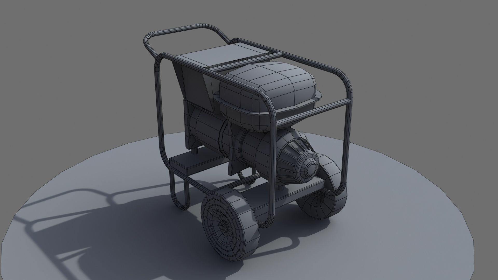 3D model Old Machinery device low poly 3d model VR / AR / low-poly ...