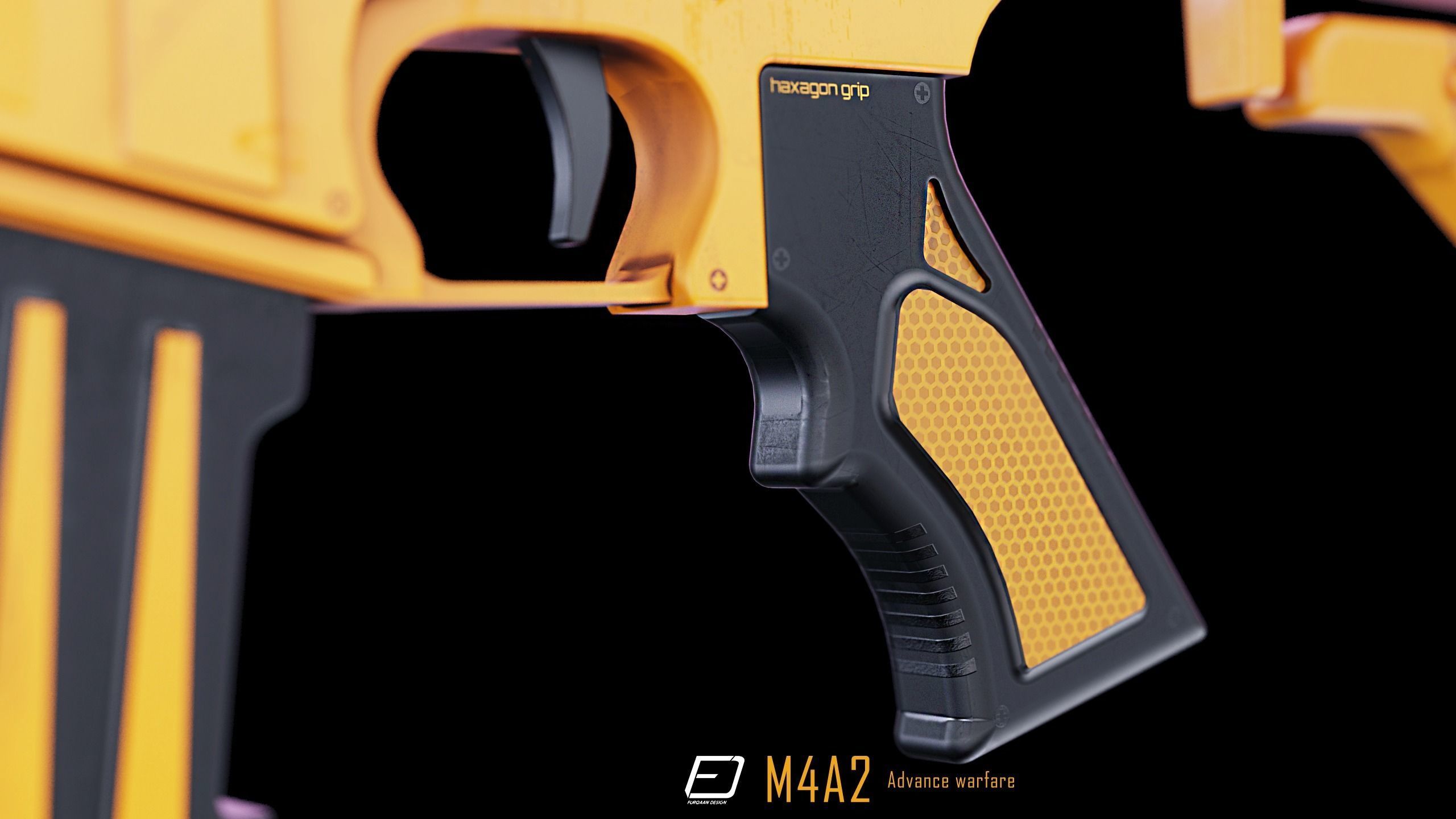 3D model Modern M4A2 PBR Gun VR / AR / low-poly | CGTrader