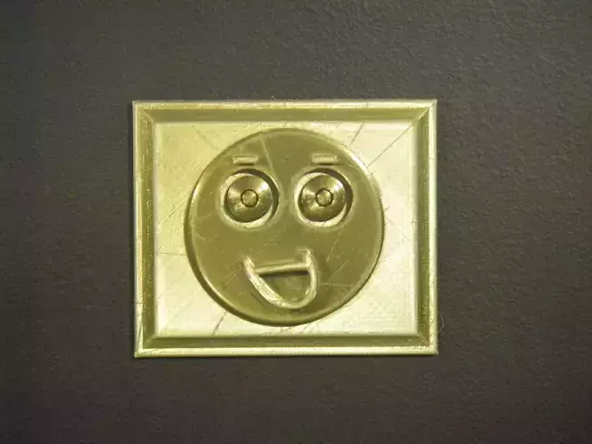 Emoji Wall Art Happy Yah 3D model 3D printable | CGTrader
