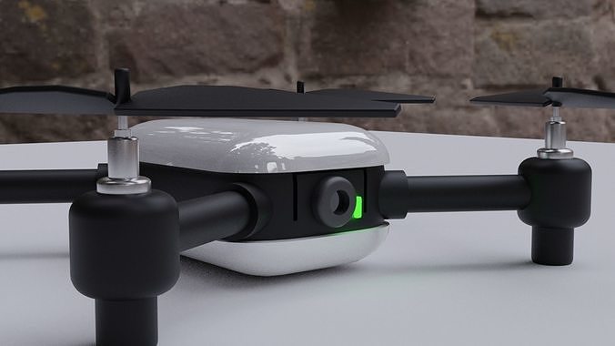 Drone with two propellers 3D model | CGTrader