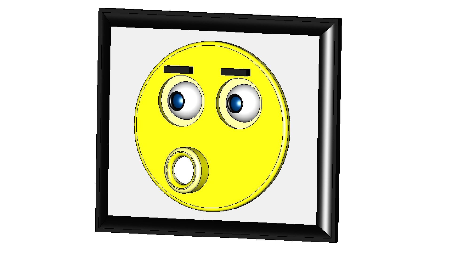 Emoji Wall Art OH-Yeah 3D model 3D printable | CGTrader
