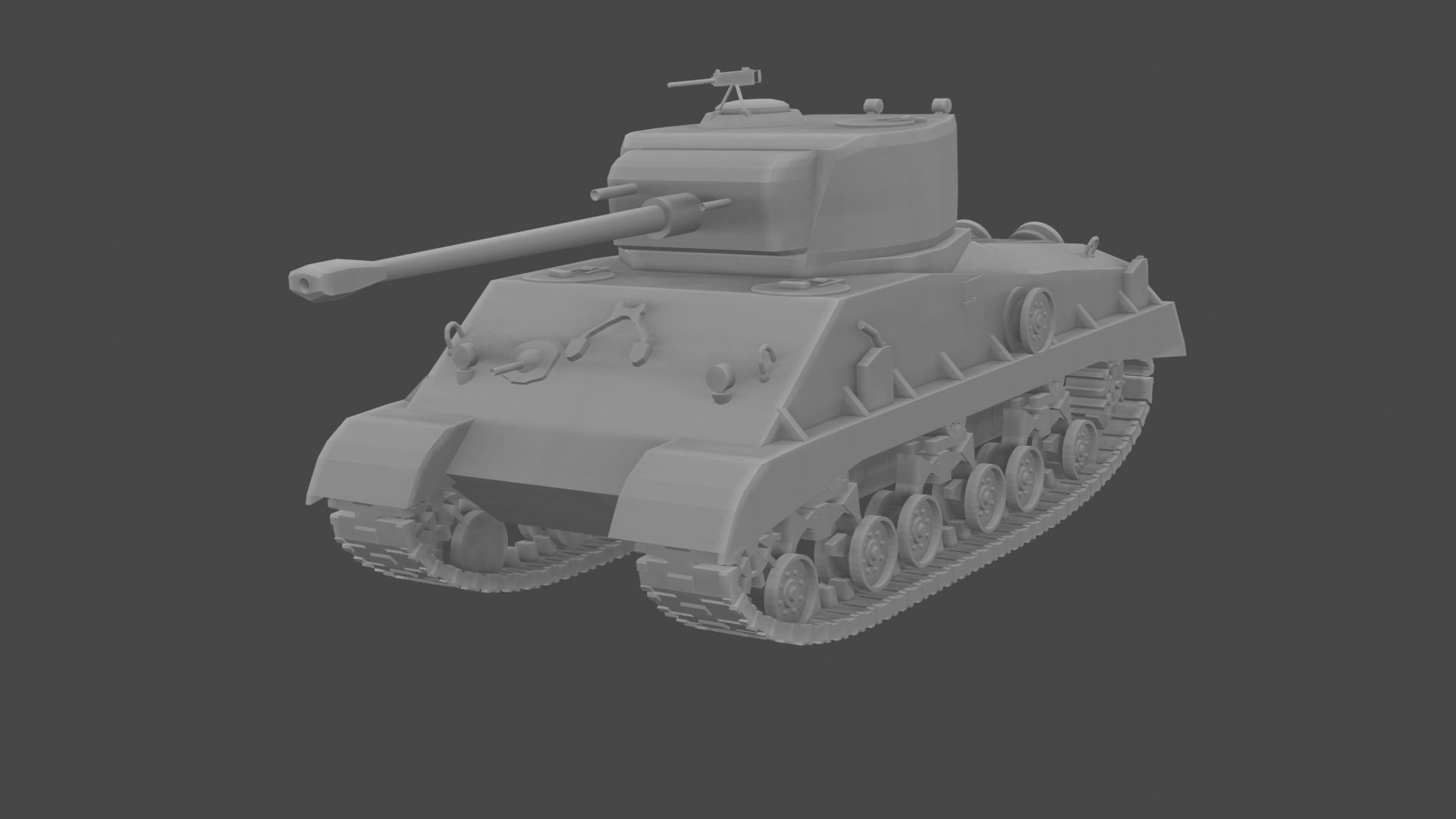 M4A3 Sherman free VR / AR / low-poly 3D model | CGTrader