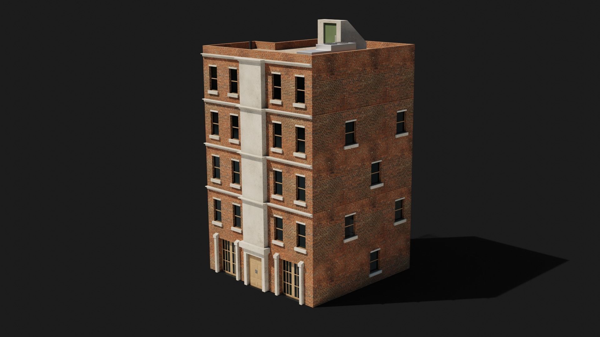 Small apartment building free 3D model | CGTrader