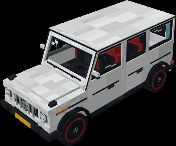 Minecraft - Mercedes benz G63 3D model 3D model | CGTrader