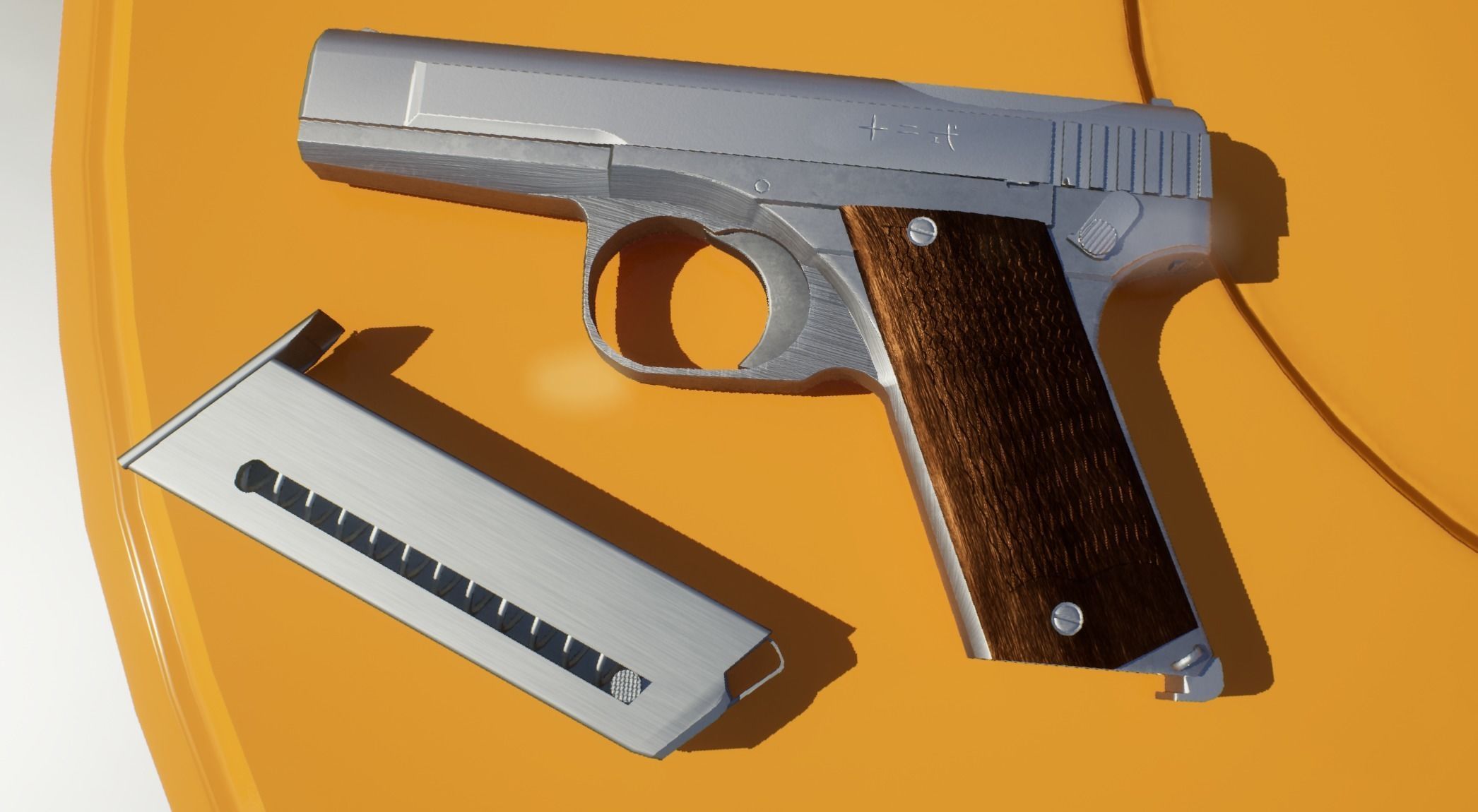3D model Hamada Type 2 Pistol Model VR / AR / low-poly | CGTrader