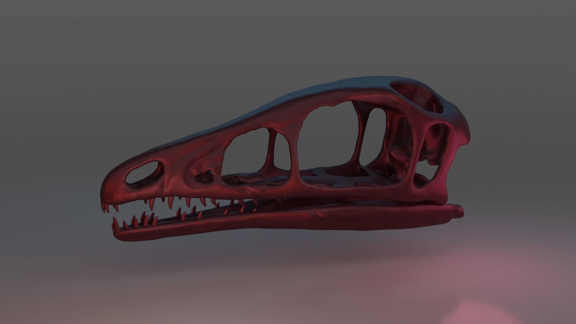 Compsognathus Skull 3D model 3D printable | CGTrader