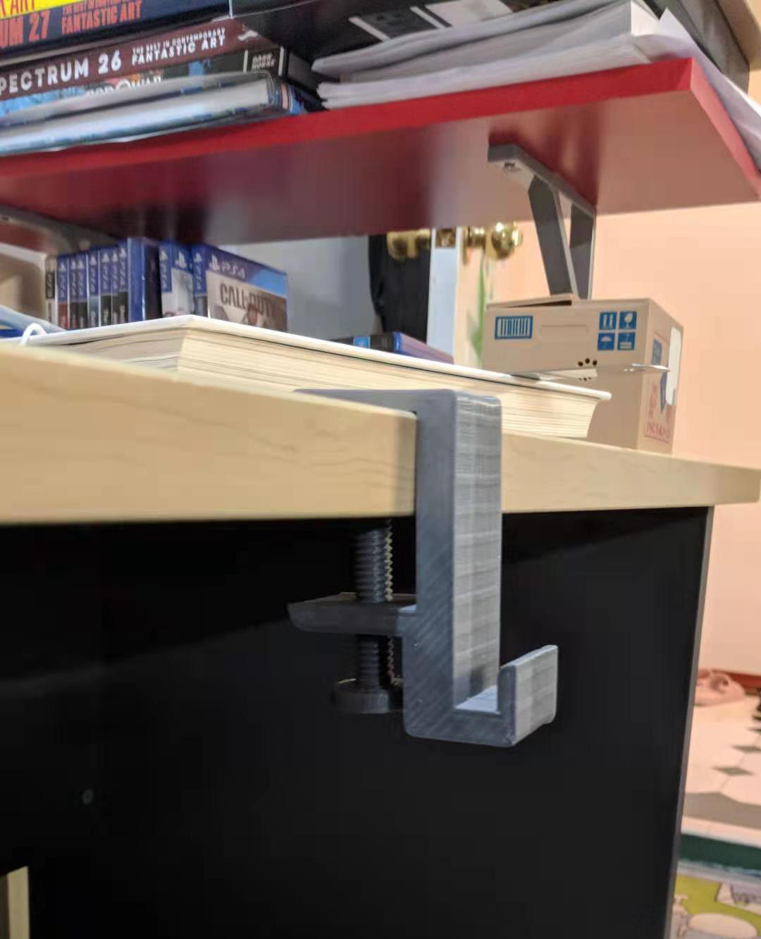 50mm Adjustable desk-hook free 3D model 3D printable | CGTrader