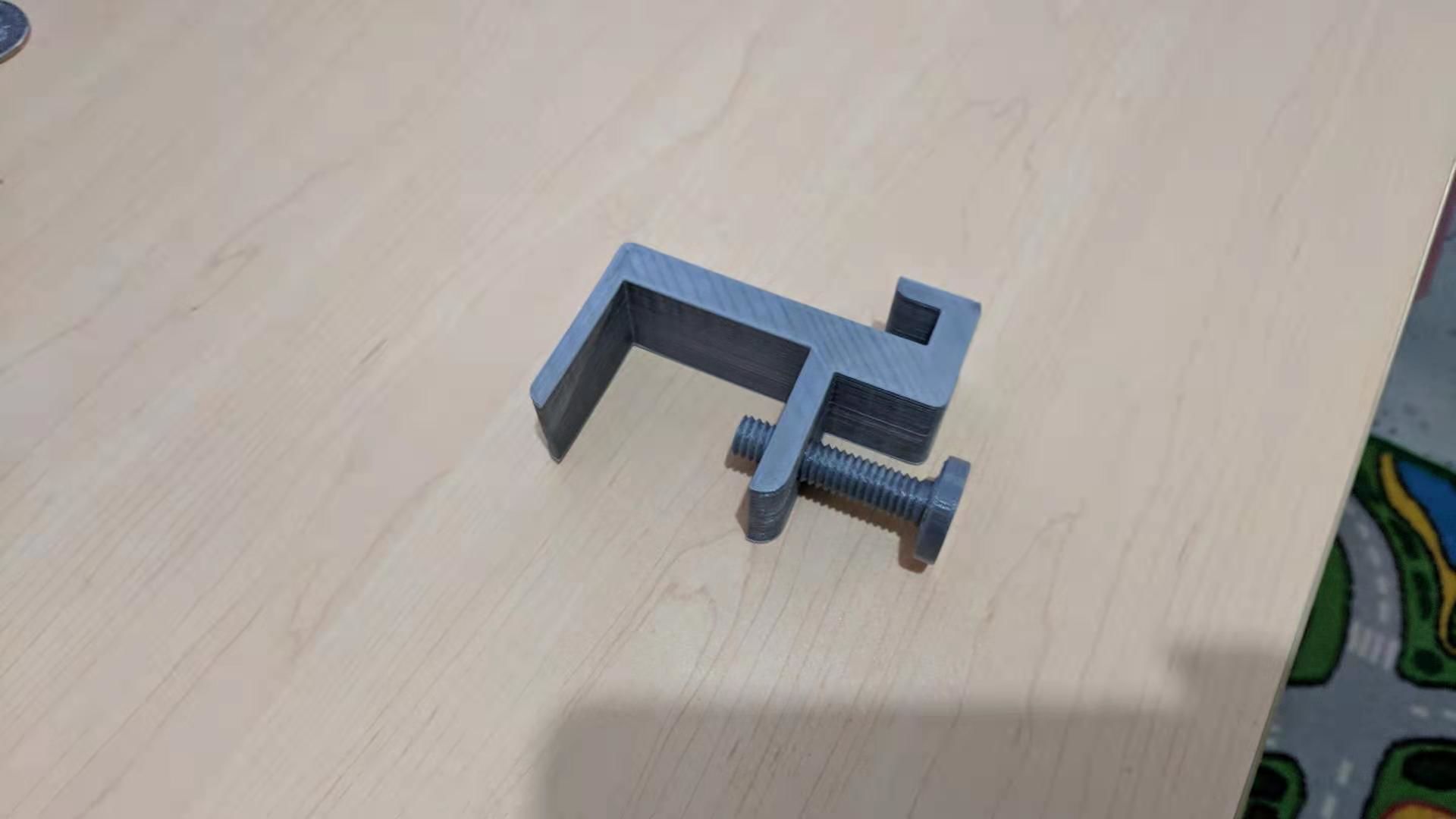 50mm Adjustable desk-hook free 3D model 3D printable | CGTrader