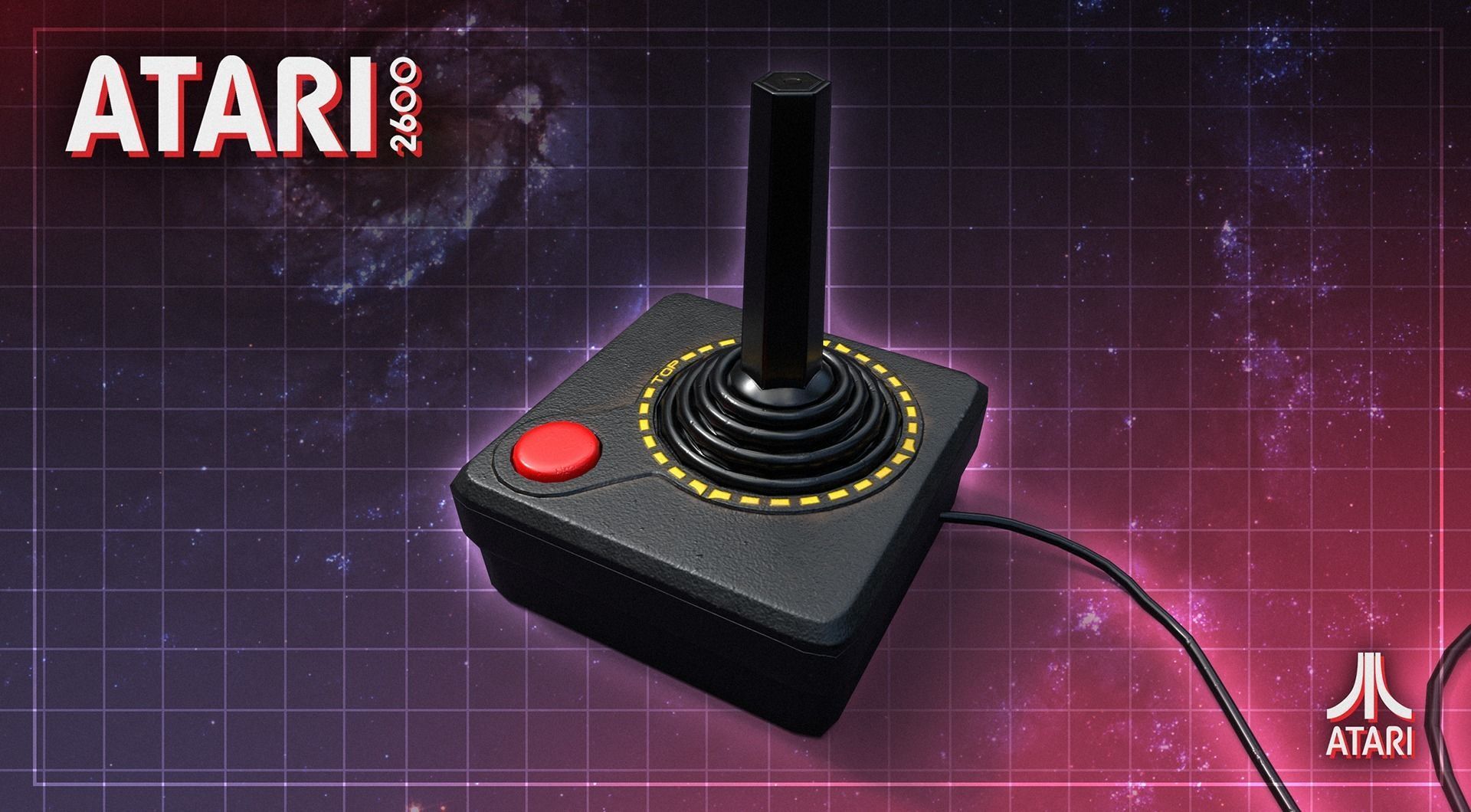 Video Game Retro - Atari 2600 3D model | CGTrader