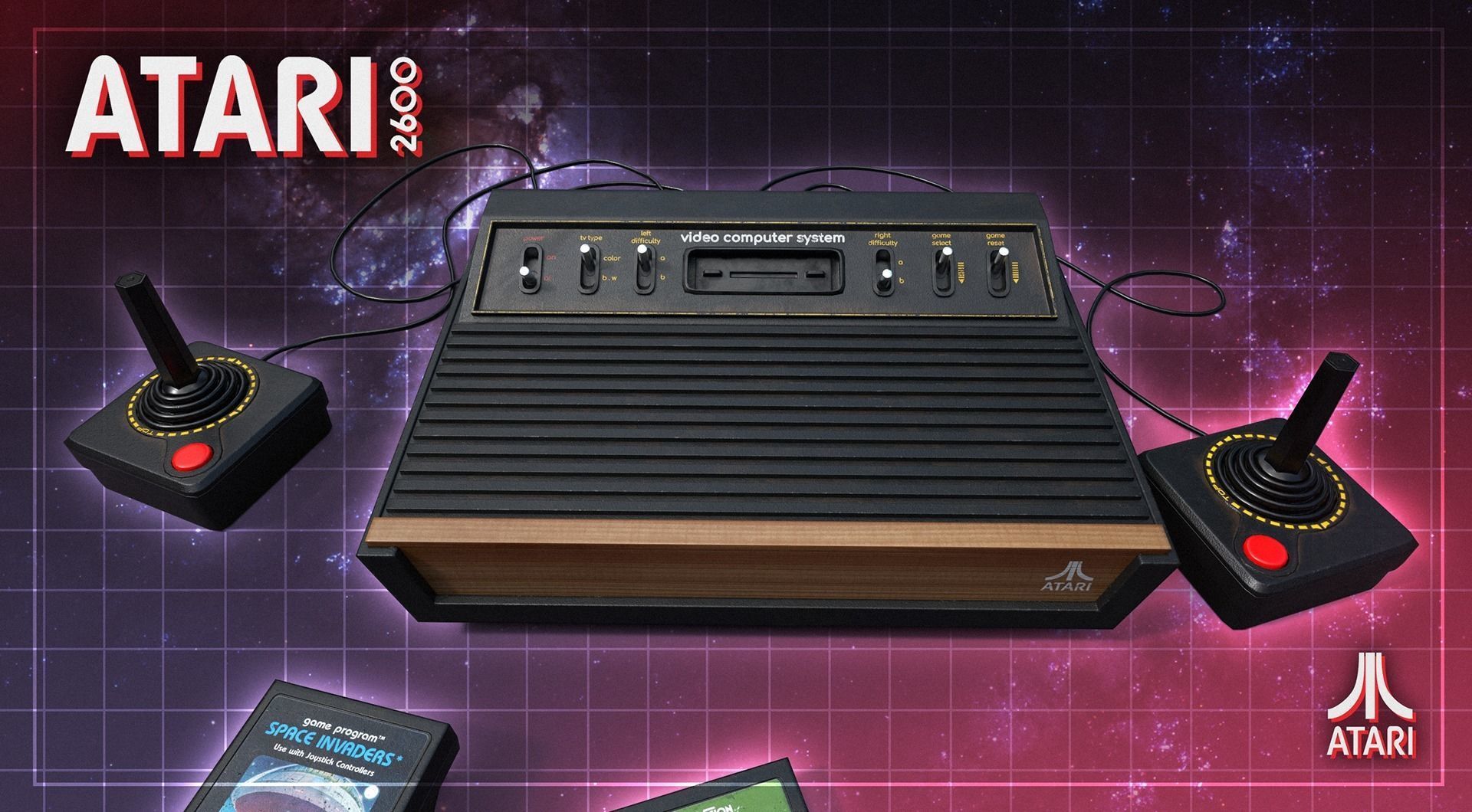 Video Game Retro - Atari 2600 3D model | CGTrader