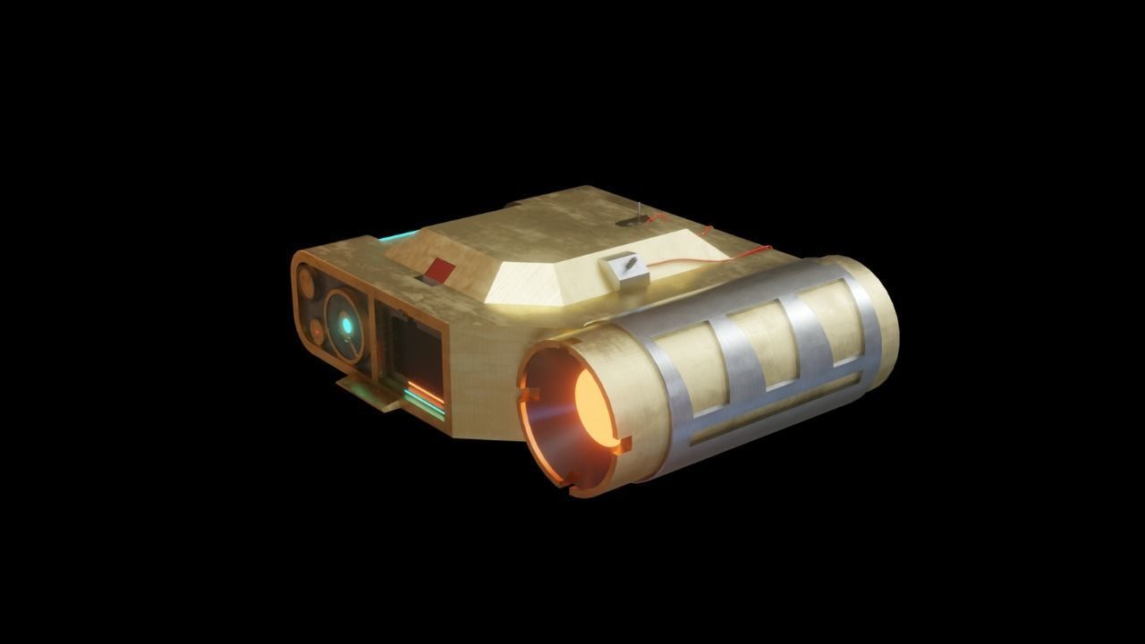 Robot camera head 3D model | CGTrader