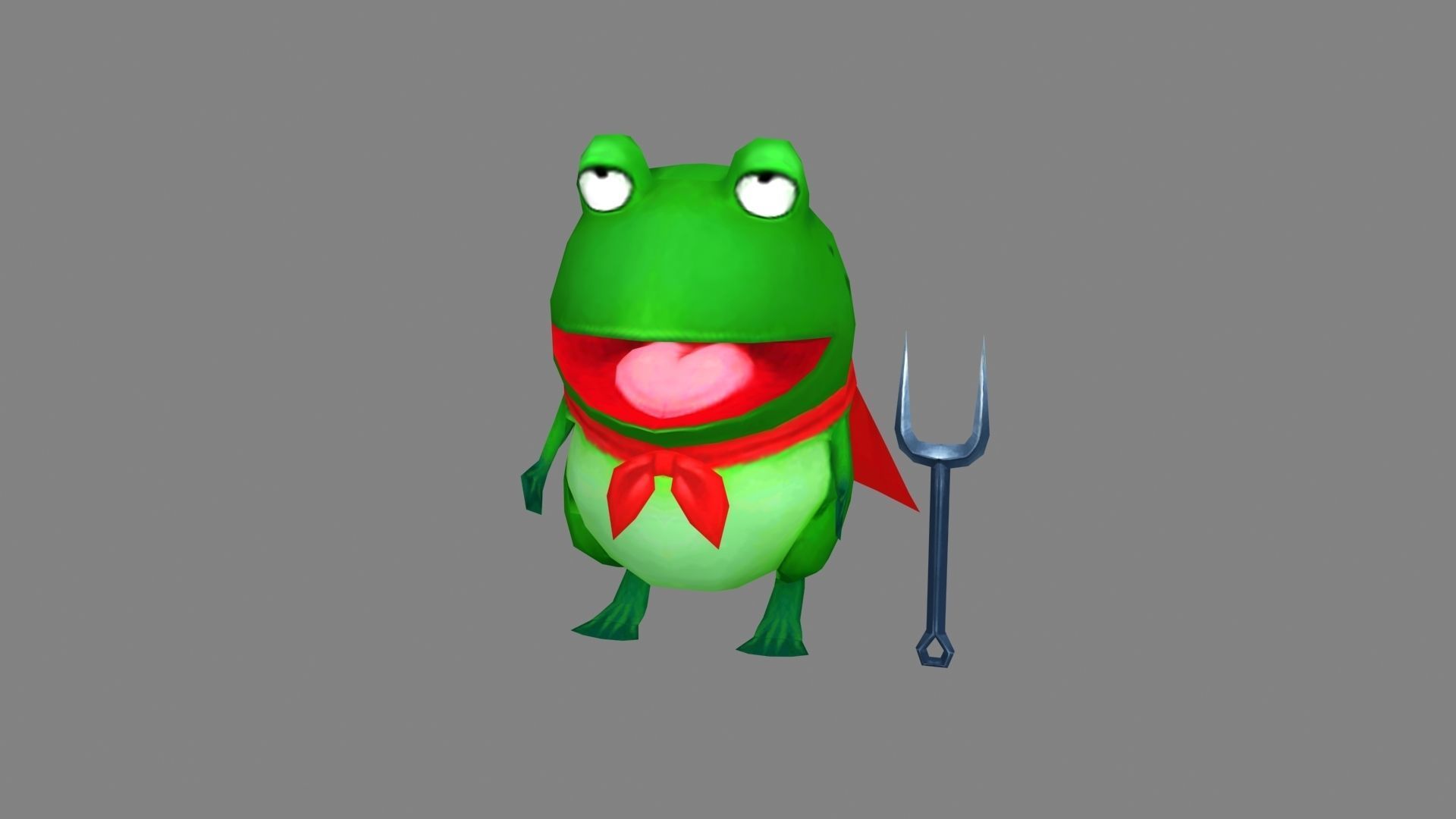 3D model Cartoon frog monster VR / AR / low-poly | CGTrader