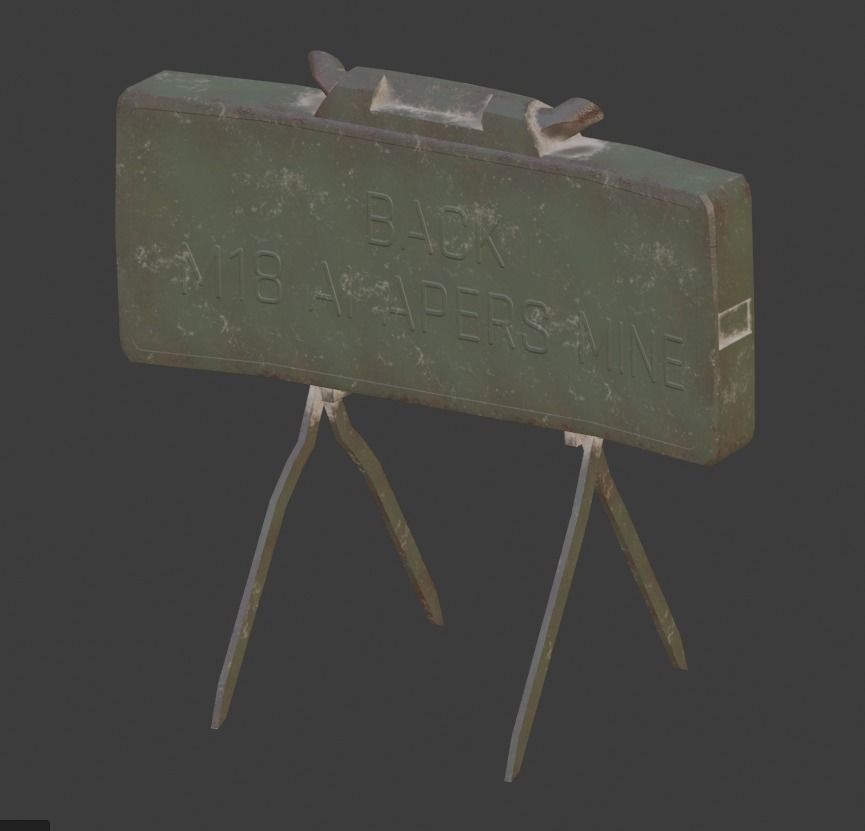 3D model M18A1 Claymore Mine VR / AR / low-poly | CGTrader