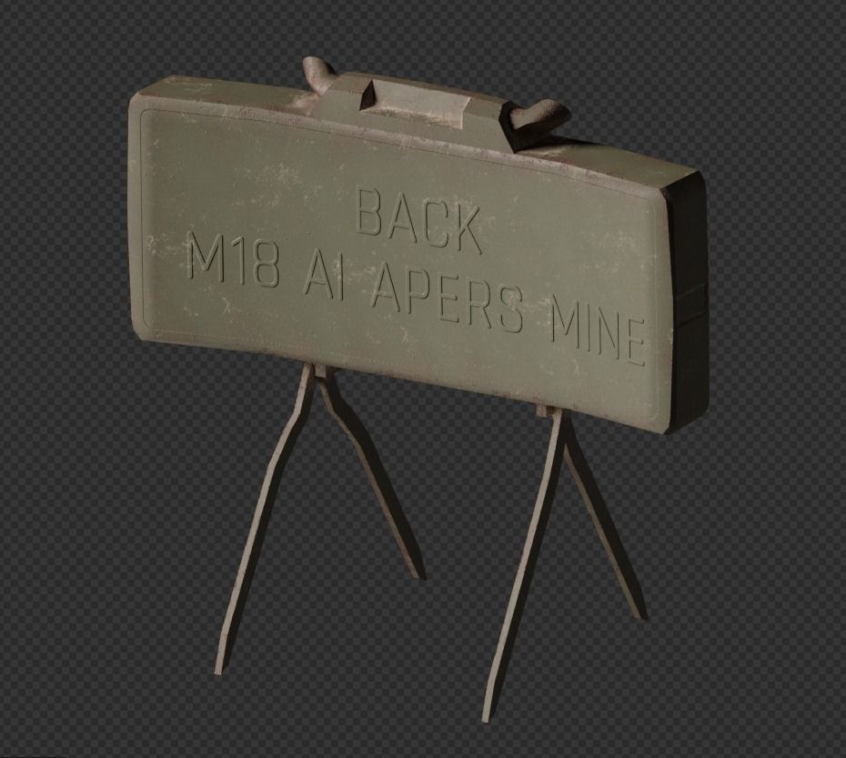 3D model M18A1 Claymore Mine VR / AR / low-poly | CGTrader