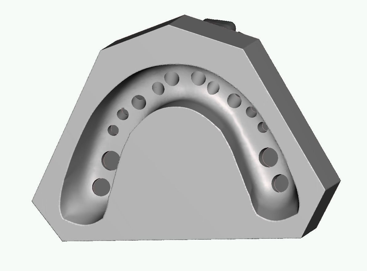 Full die set dental sample model maxillar 3D model 3D printable | CGTrader