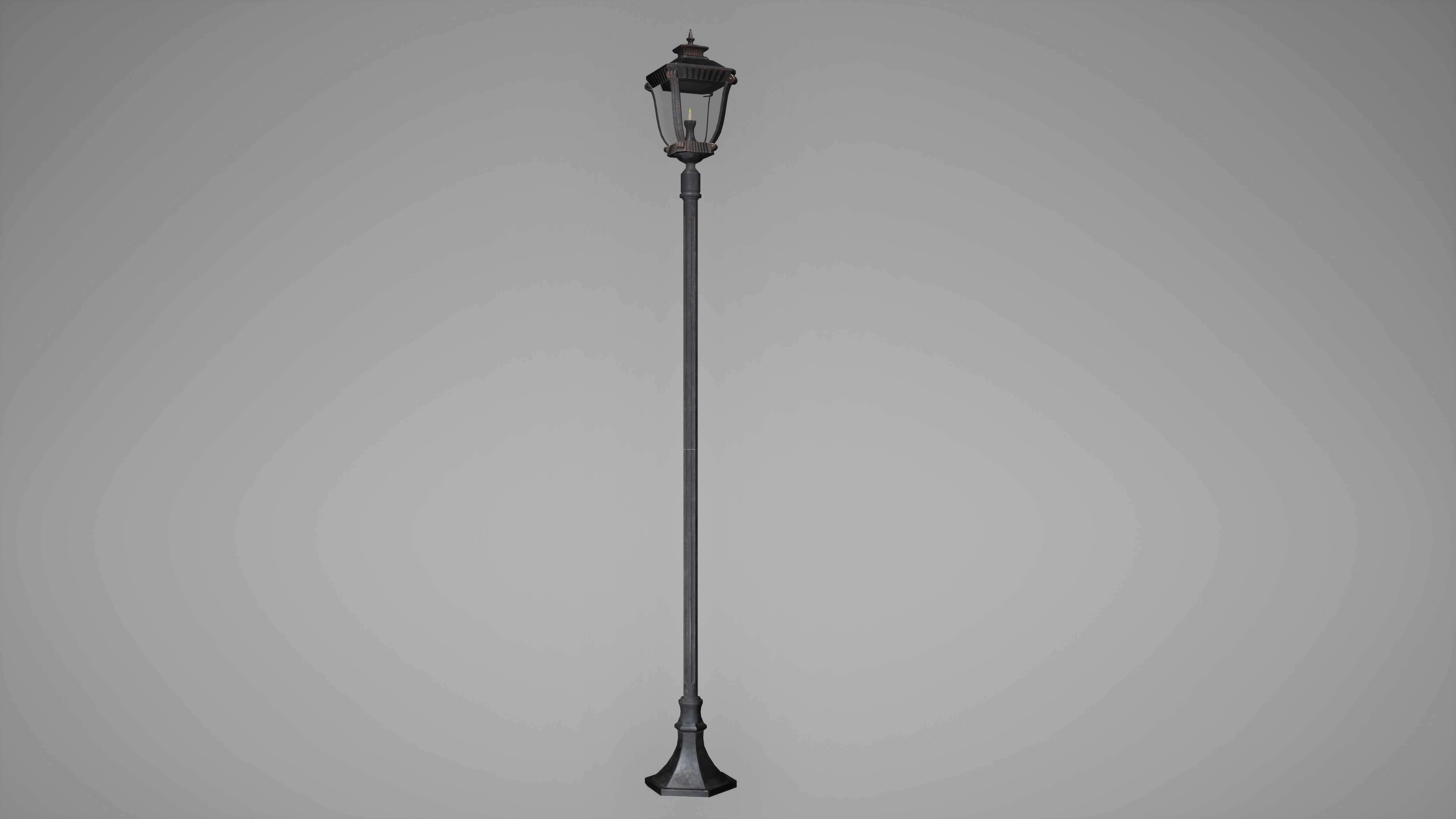 3D model Streetlight Low Poly Game Ready street lamp VR / AR / low-poly ...