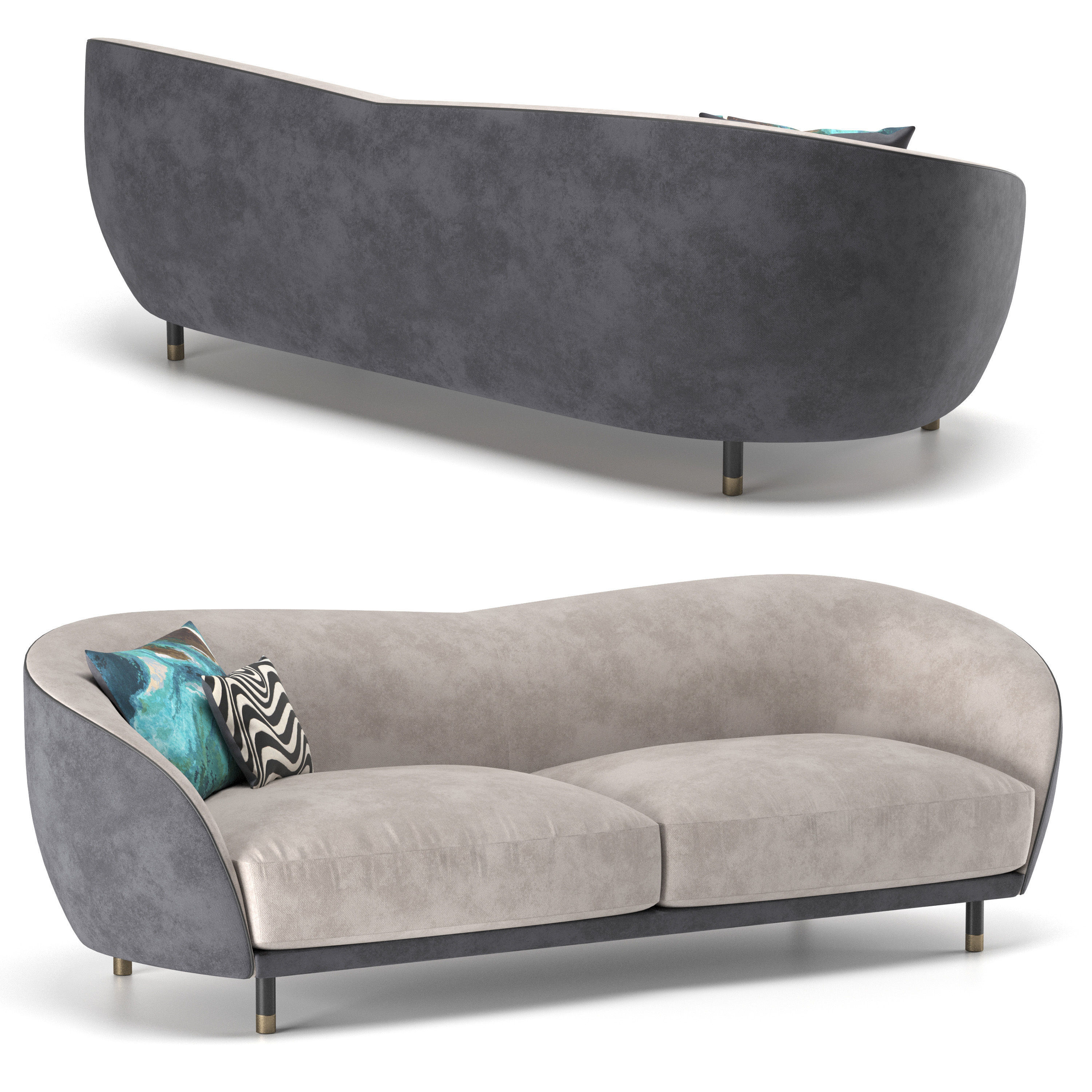 Hyago sofa by Roche Bobois Paris 3D model | CGTrader
