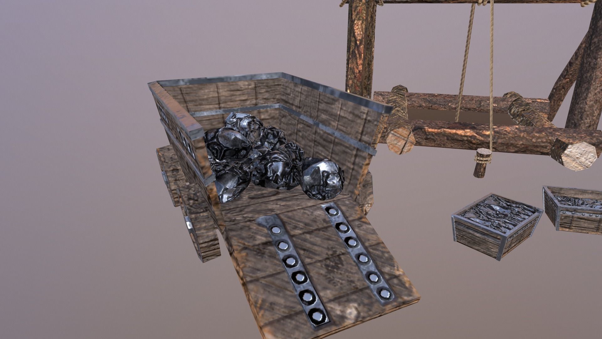3D model Iron Mine Level 1 VR / AR / low-poly | CGTrader
