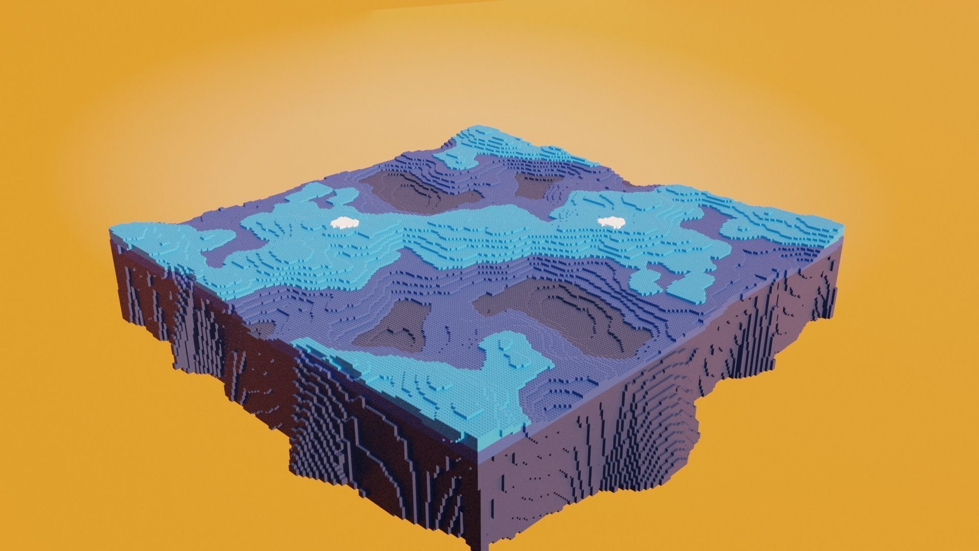 Lego Sea Waves with Ship-Animated 3D model animated | CGTrader