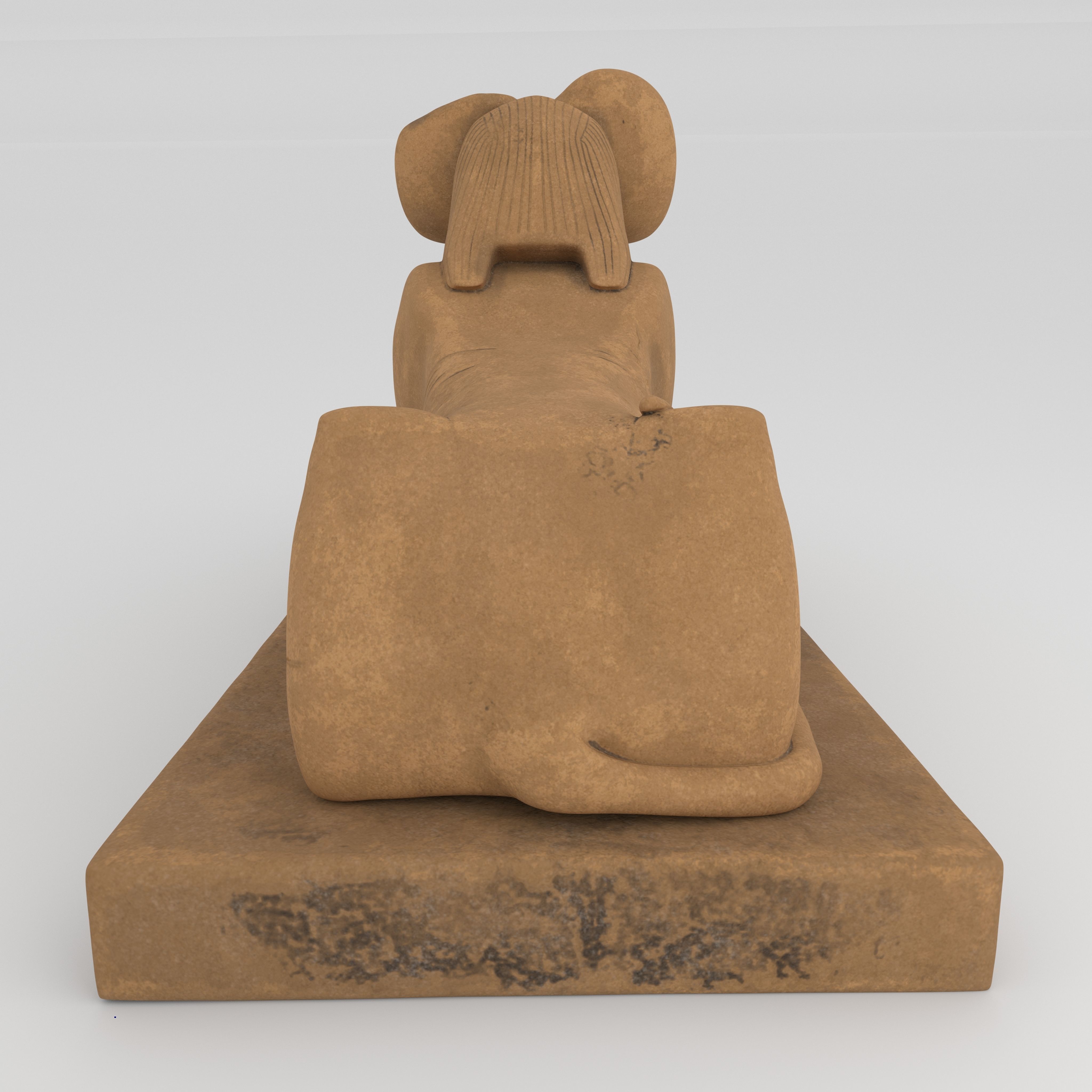 Sphinx Ram ruin 3D model | CGTrader