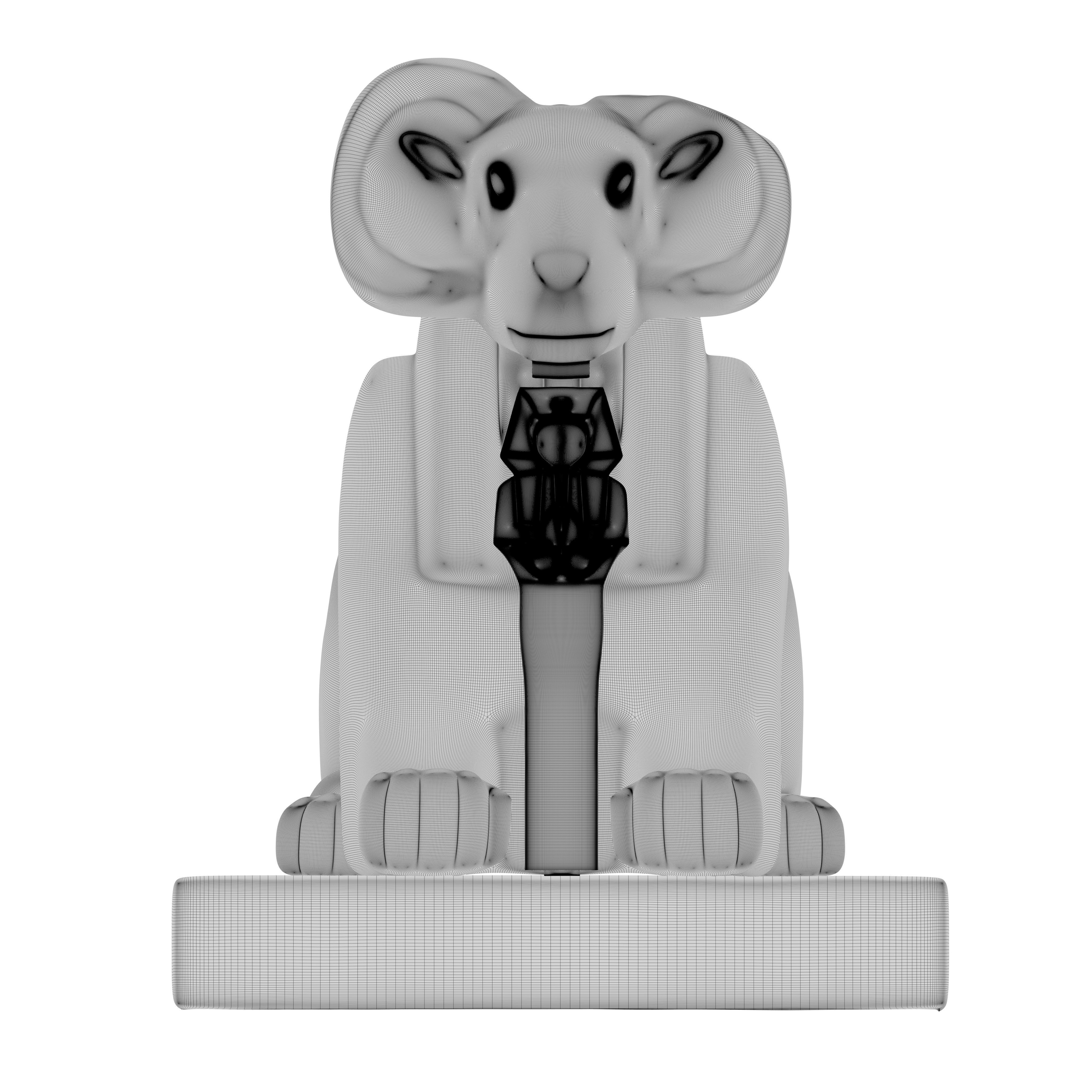Sphinx Ram ruin 3D model | CGTrader