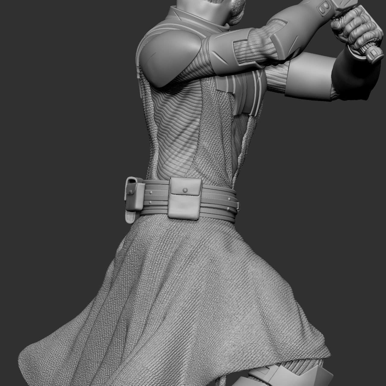 Obi Wan Kenobi Clone Wars 3D model 3D printable | CGTrader